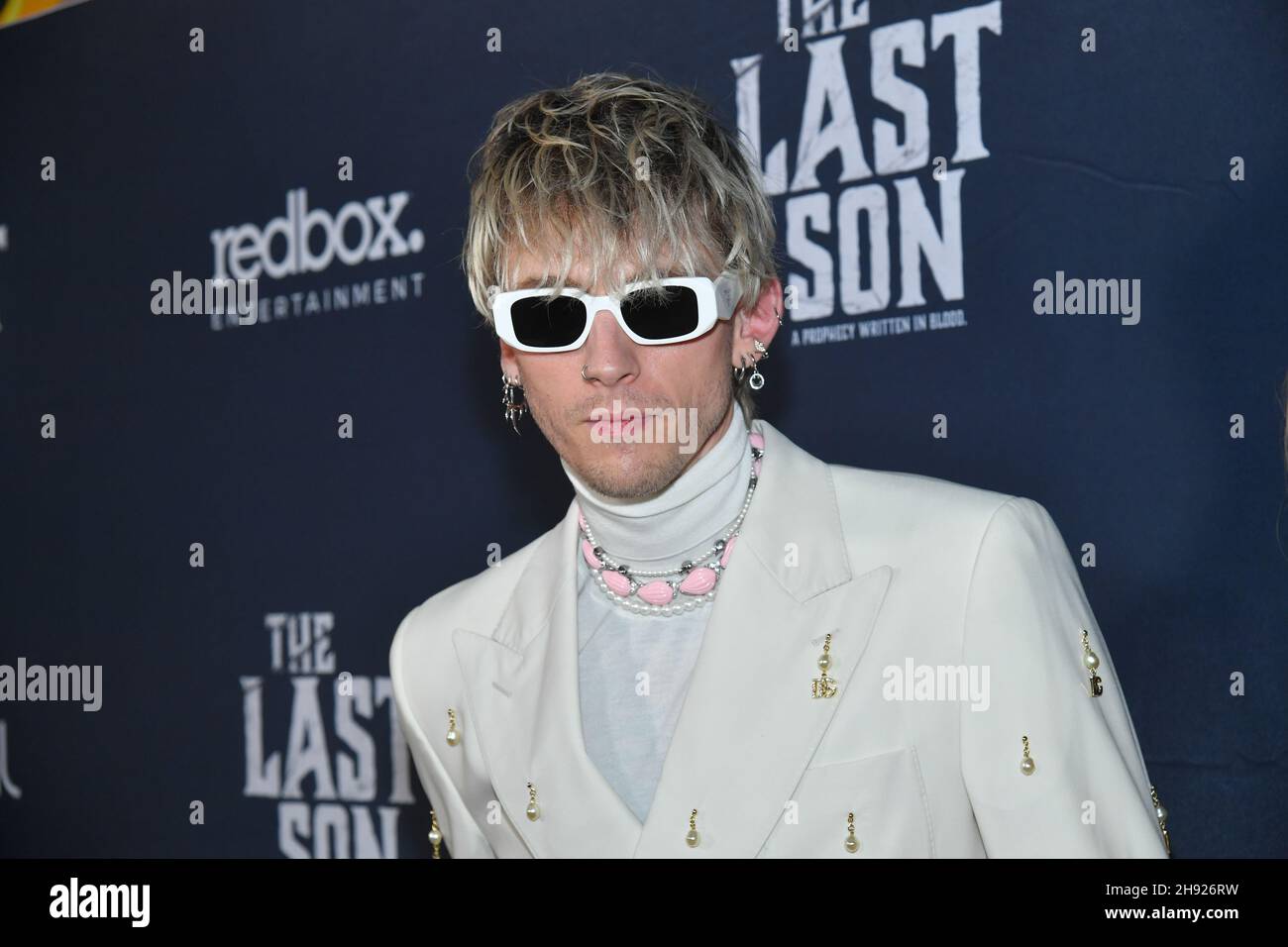 Colson Baker aka Machine Gun Kelly attends the New York Premiere of ...