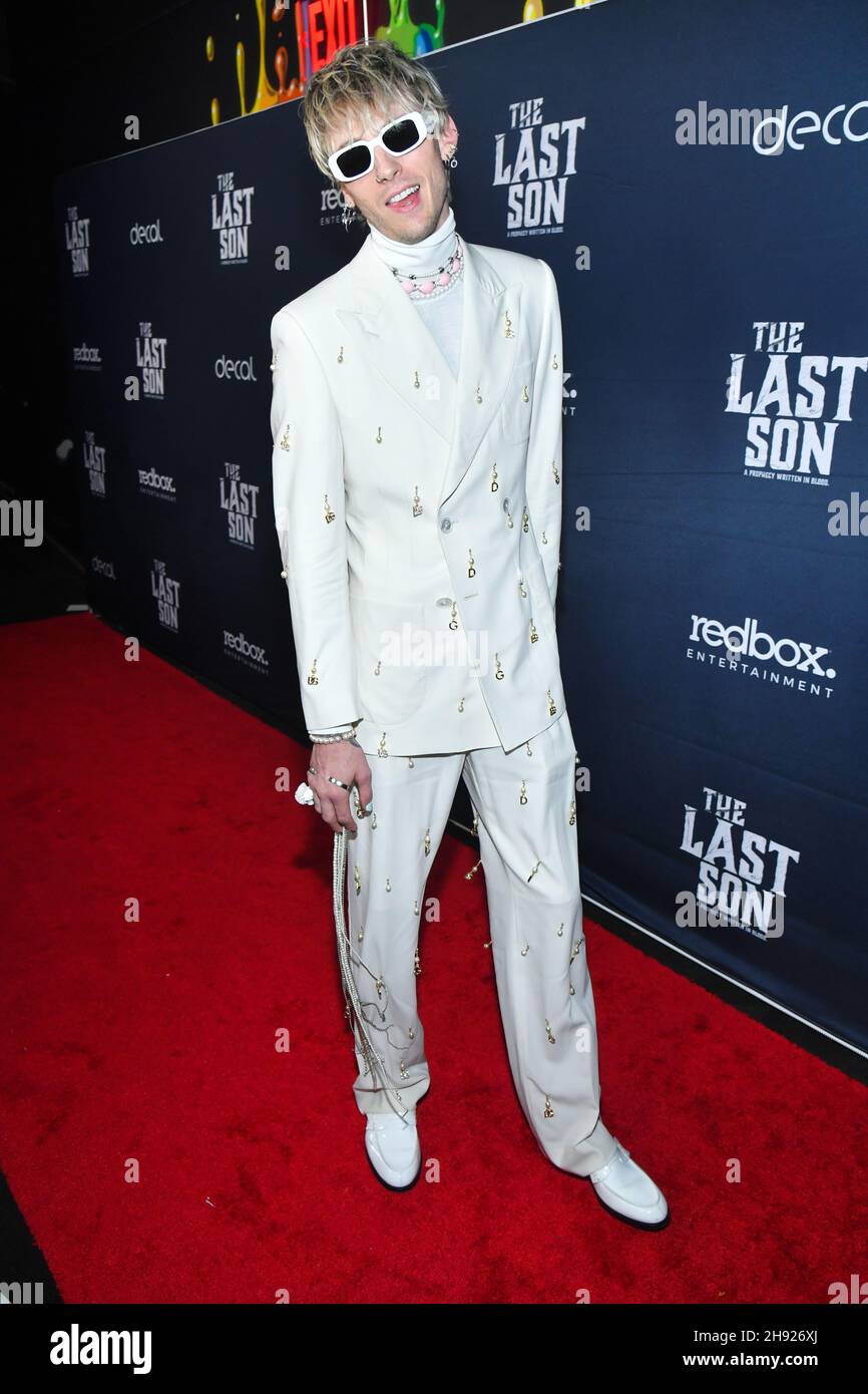 Colson Baker aka Machine Gun Kelly attends the New York Premiere of ...