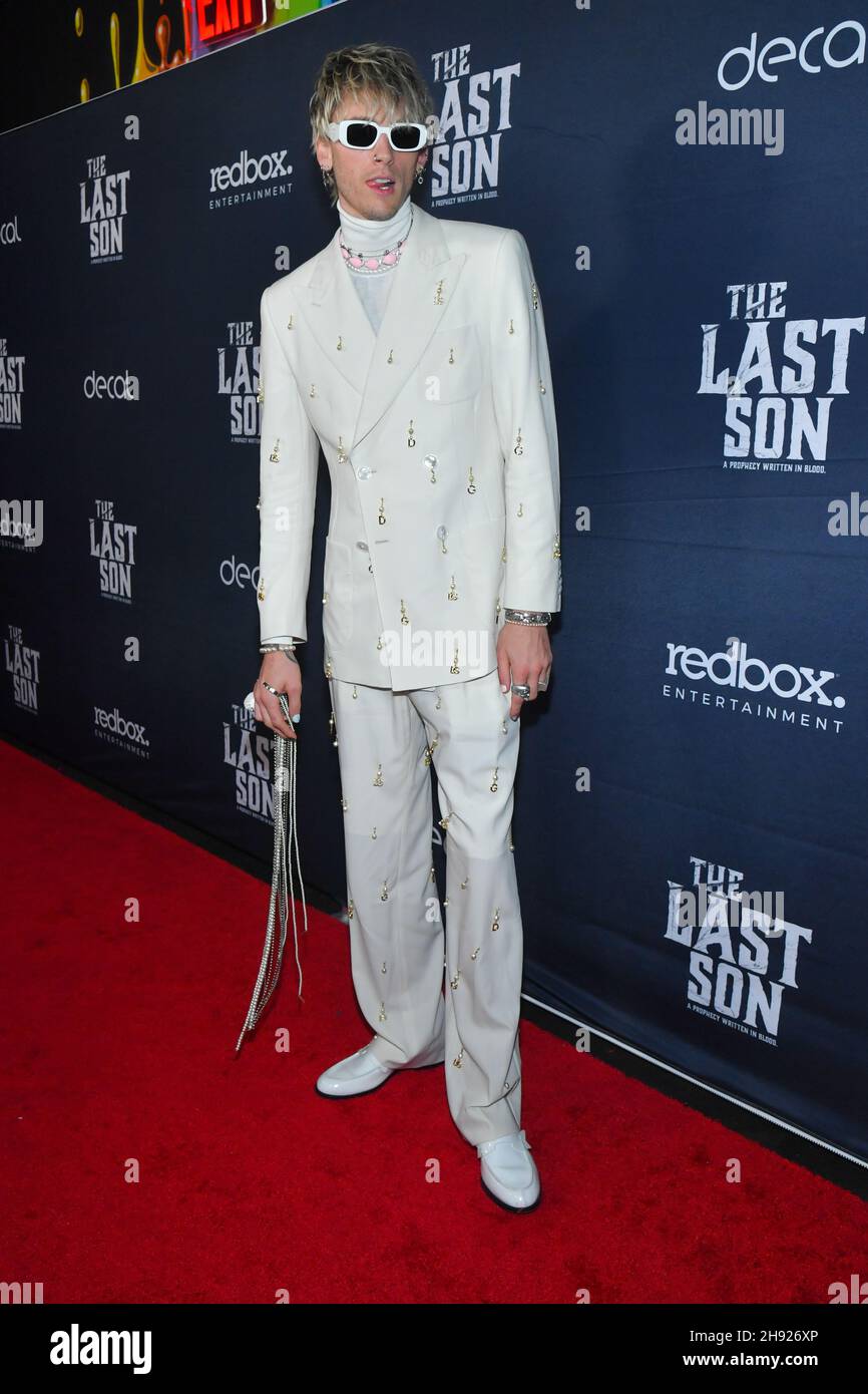 Colson Baker aka Machine Gun Kelly attends the New York Premiere of ...