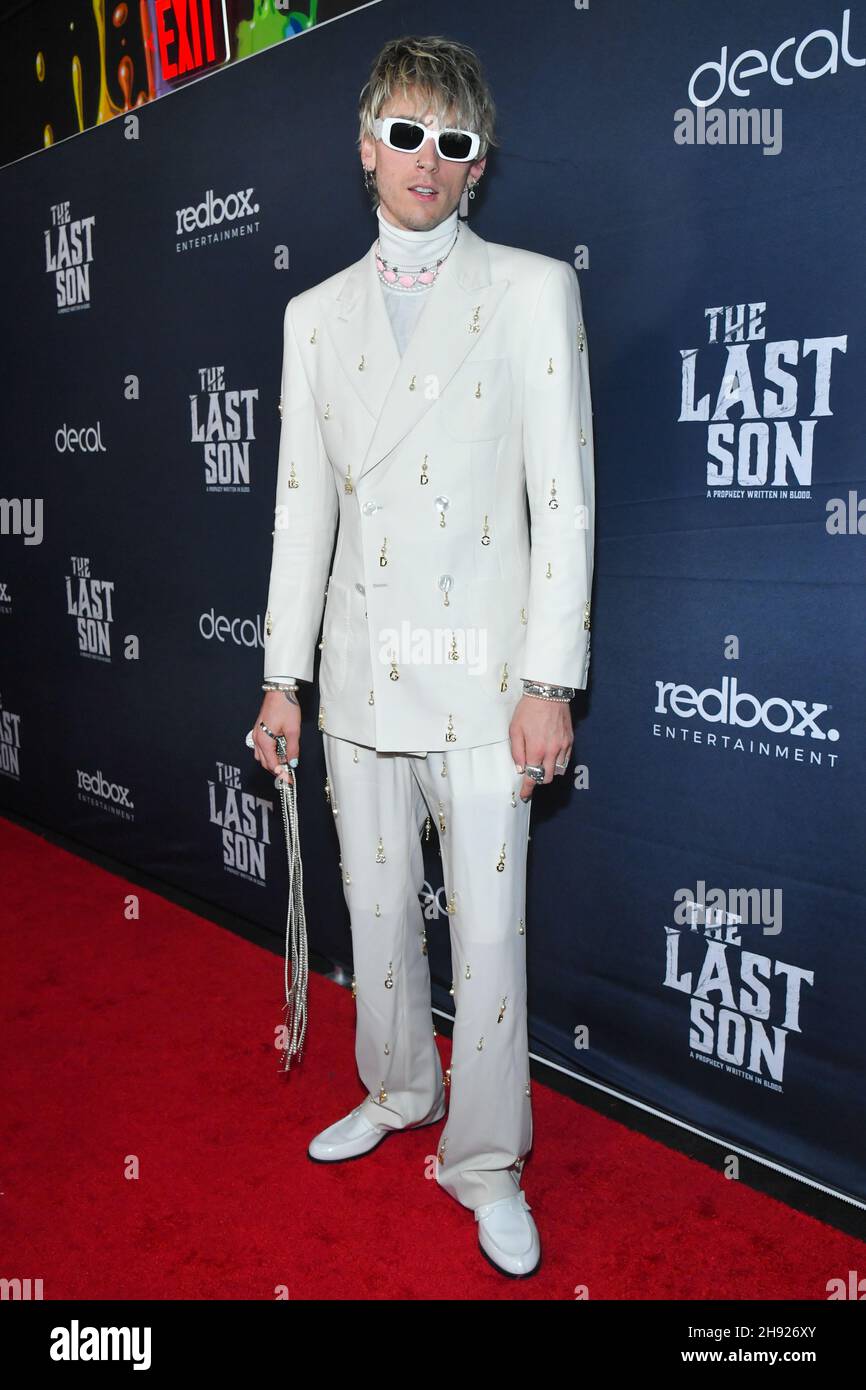 Colson Baker aka Machine Gun Kelly attends the New York Premiere of ...
