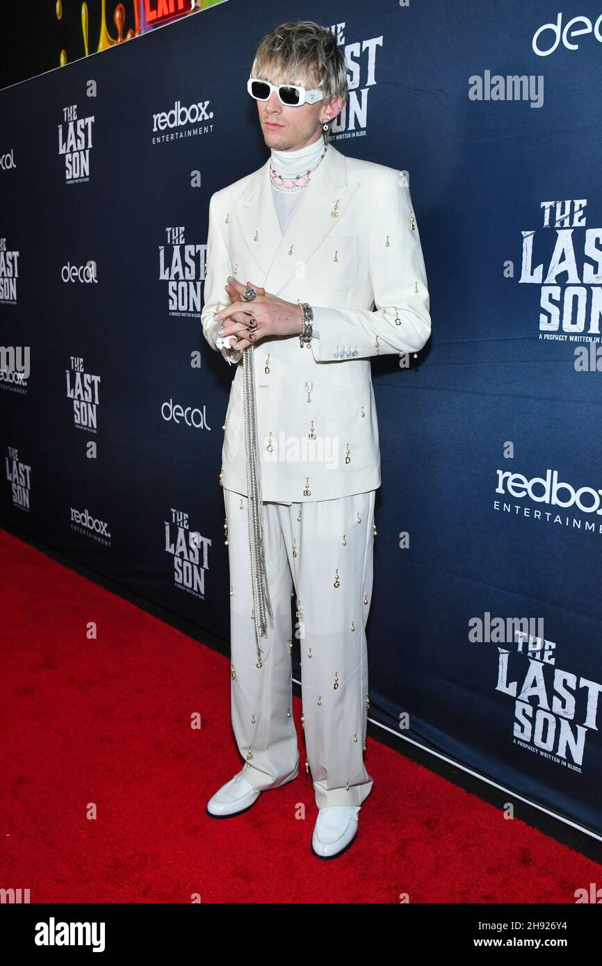 Colson Baker aka Machine Gun Kelly attends the New York Premiere of ...