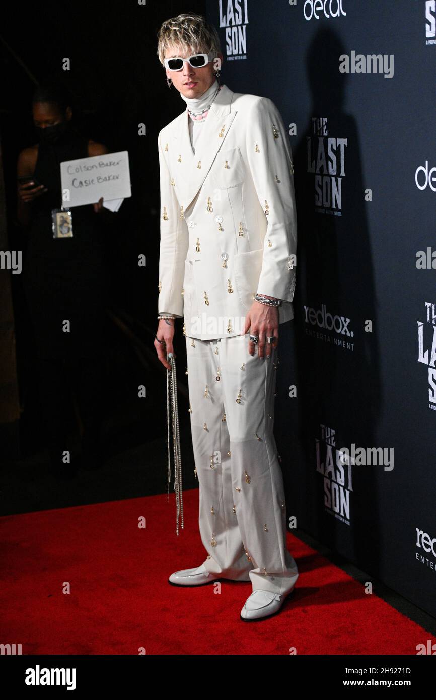 Colson Baker aka Machine Gun Kelly attends the New York Premiere of ...