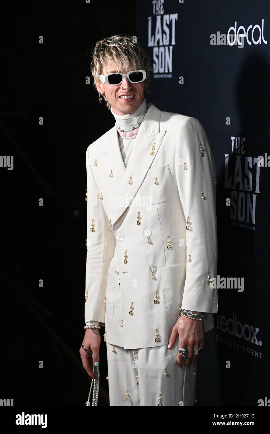 Colson Baker aka Machine Gun Kelly attends the New York Premiere of ...