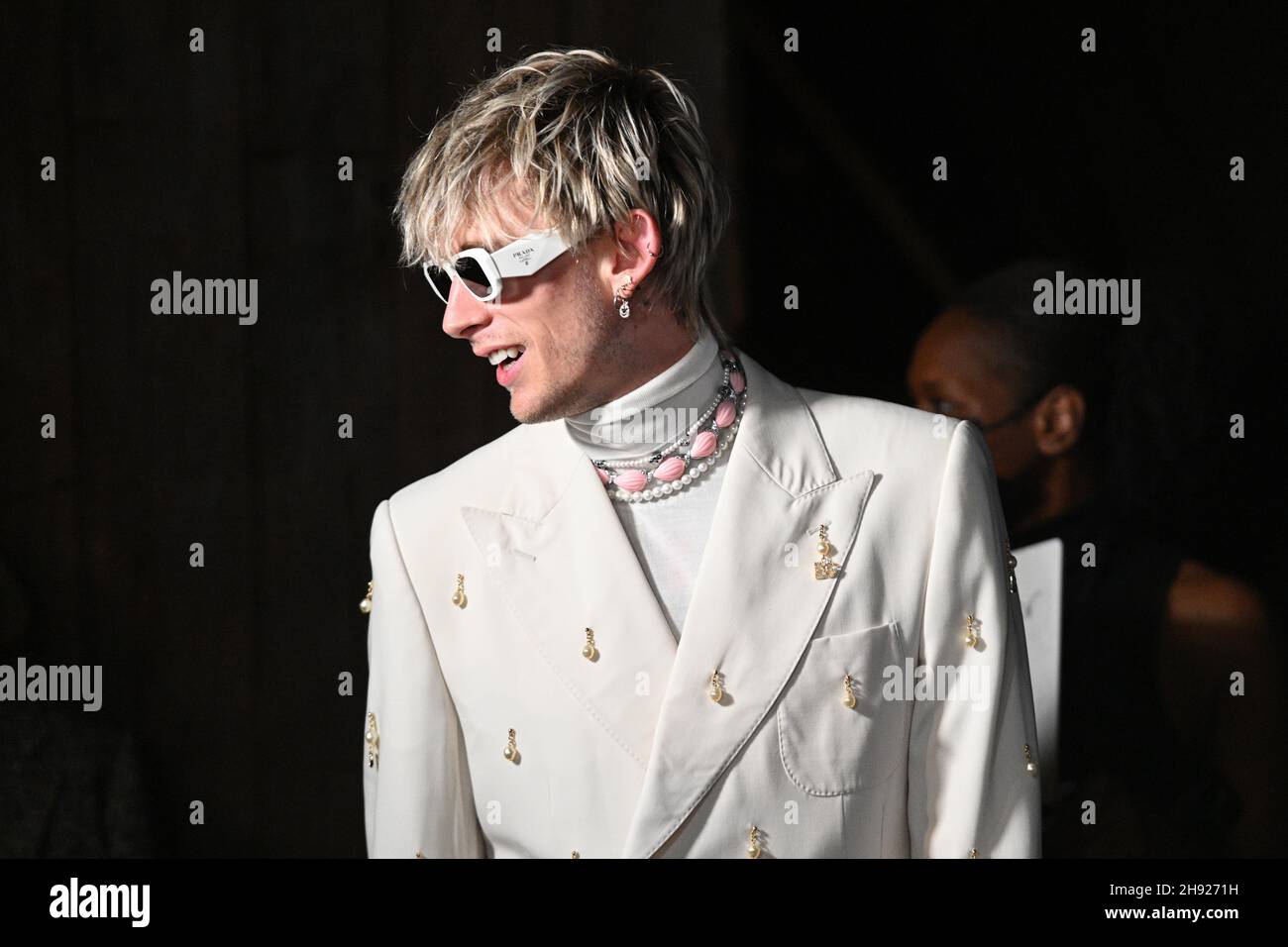 Colson Baker aka Machine Gun Kelly attends the New York Premiere of ...