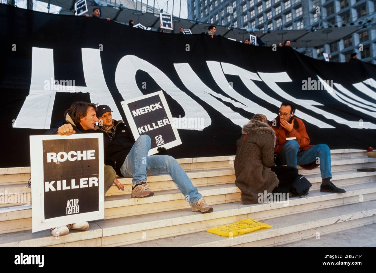 Paris, France, AIDS Activists of Act Up Paris, Action Against Big ...
