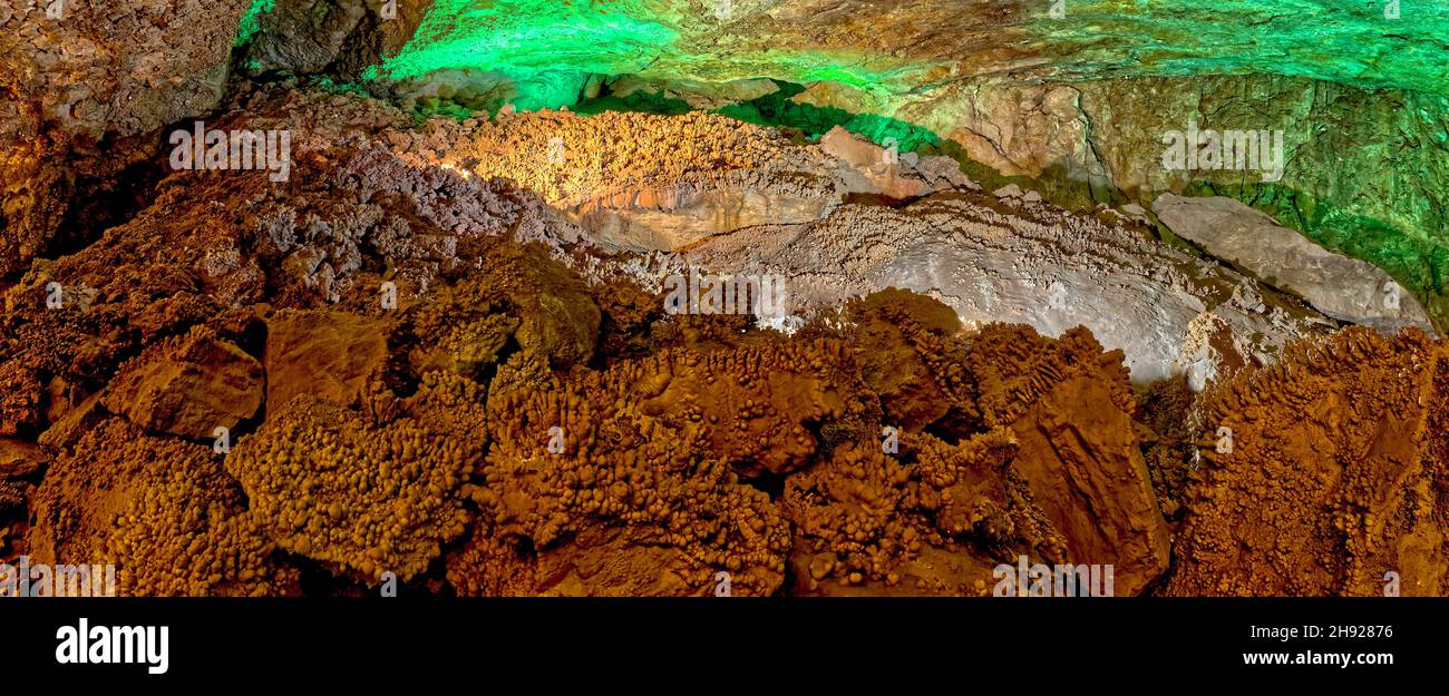 A formation in Grand Canyon Caverns called Cave Coral. Located near ...