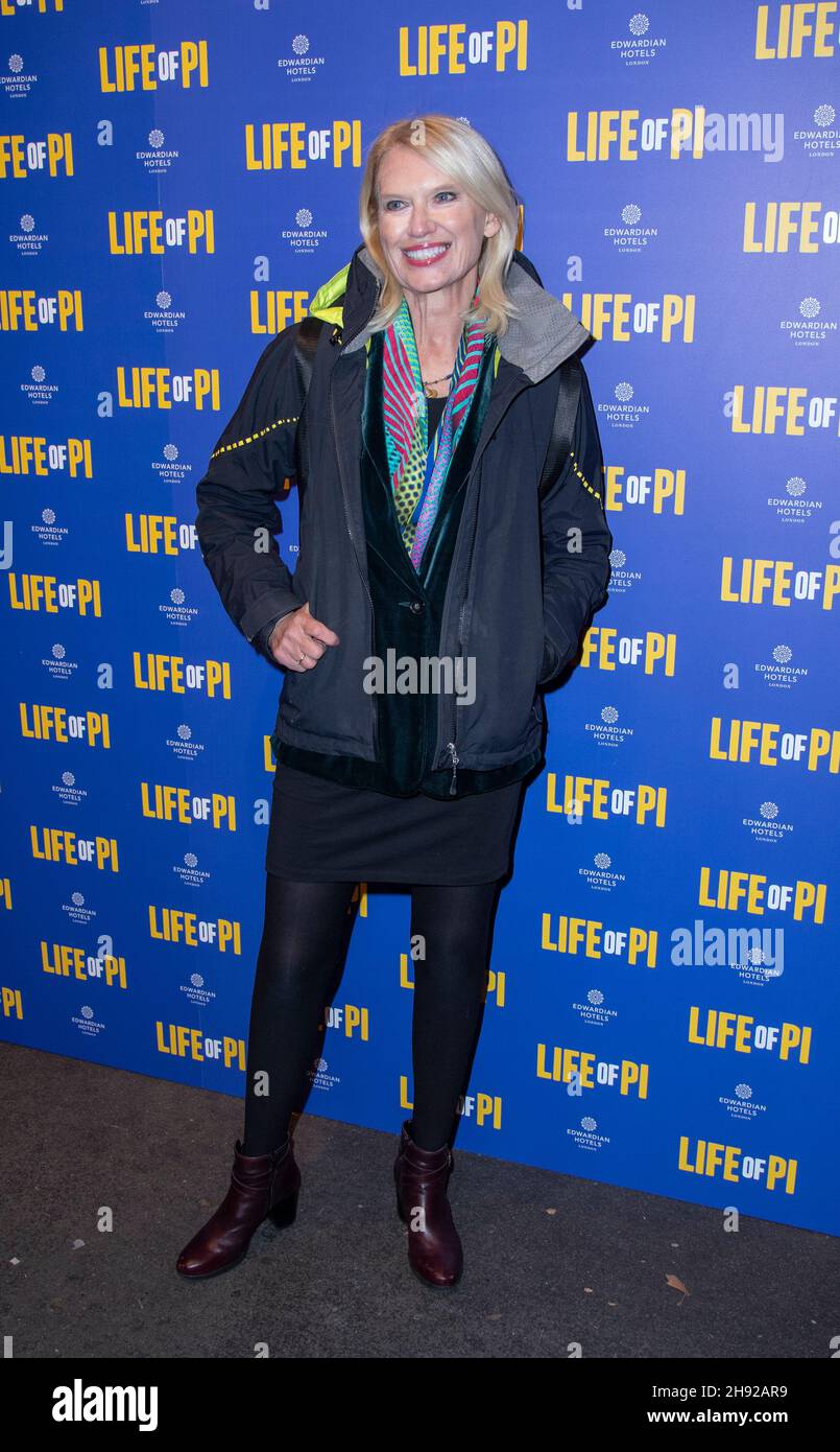London, UK.Anneka Rice at the 'Life of Pi' opening night play at ...