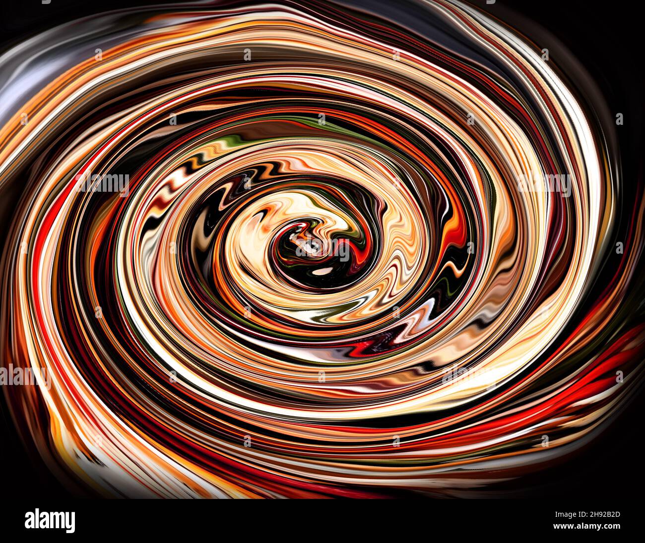 Beautiful Orange Color Oil Flow Effect Illustration Design Stock Photo ...