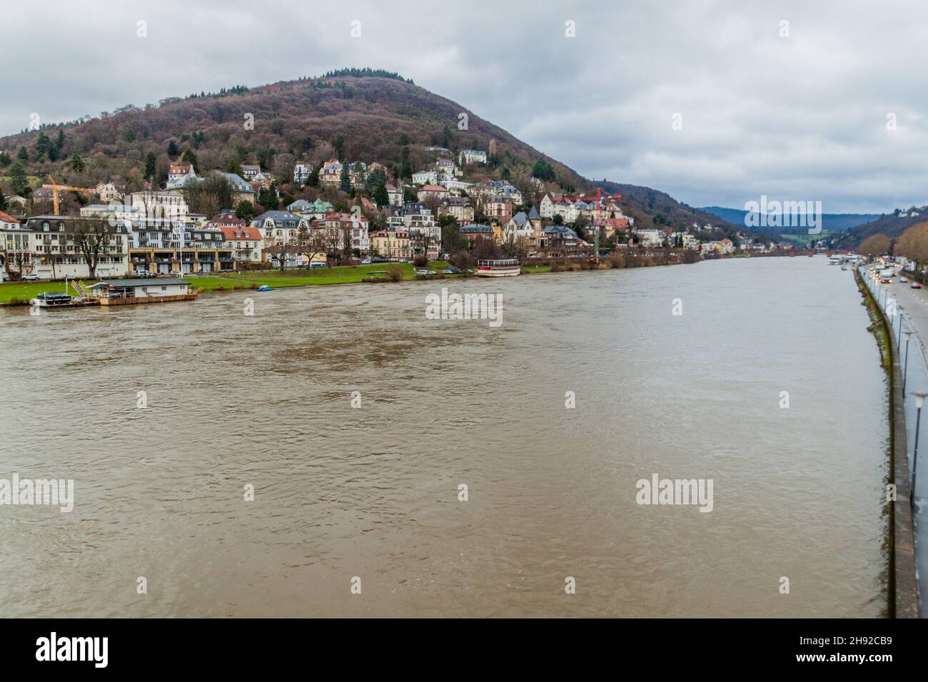 River Neckar river in Heidelberg, Germany Stock Photo - Alamy