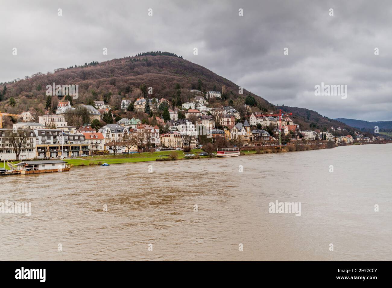 River Neckar river in Heidelberg, Germany Stock Photo - Alamy