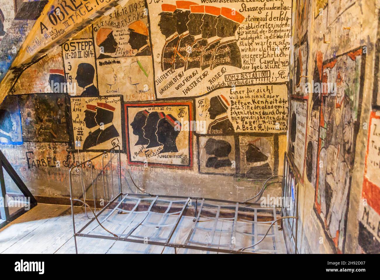 HEIDELBERG, GERMANY - DECEMBER 17, 2017: Interior of old ...