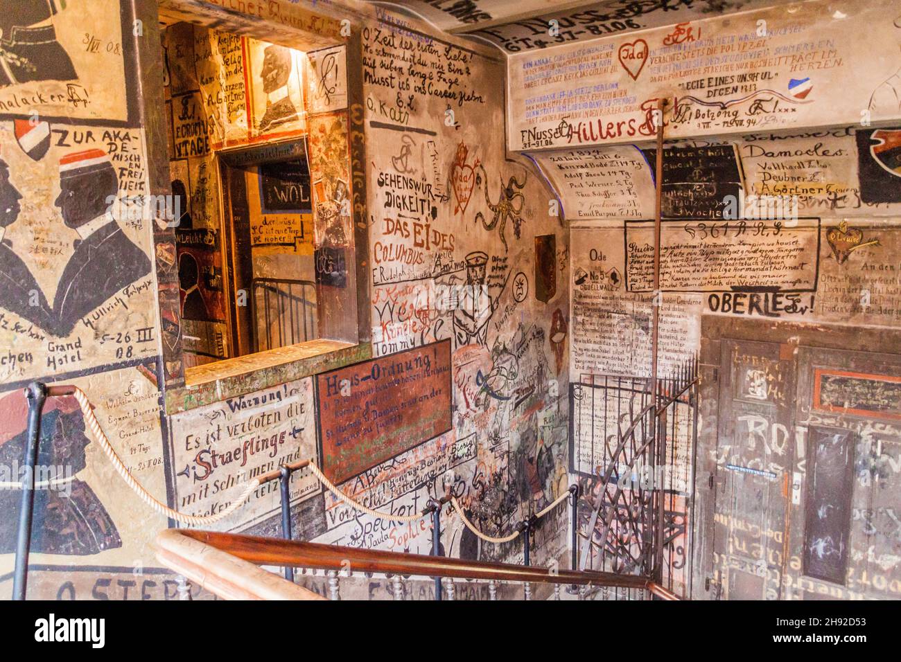 HEIDELBERG, GERMANY - DECEMBER 17, 2017: Interior of the old ...