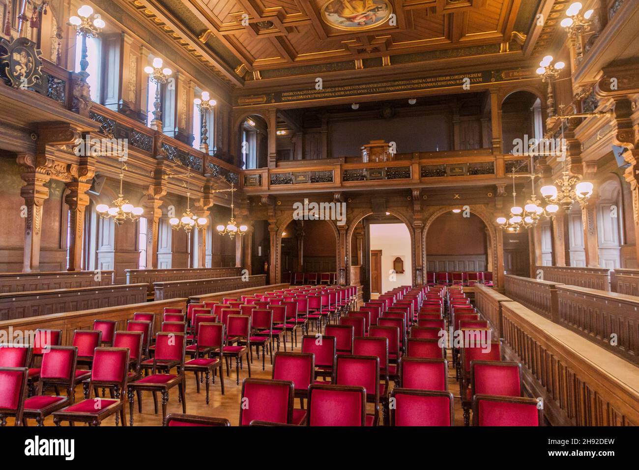 HEIDELBERG, GERMANY - DECEMBER 17, 2017: Interior of the Great Hall of ...