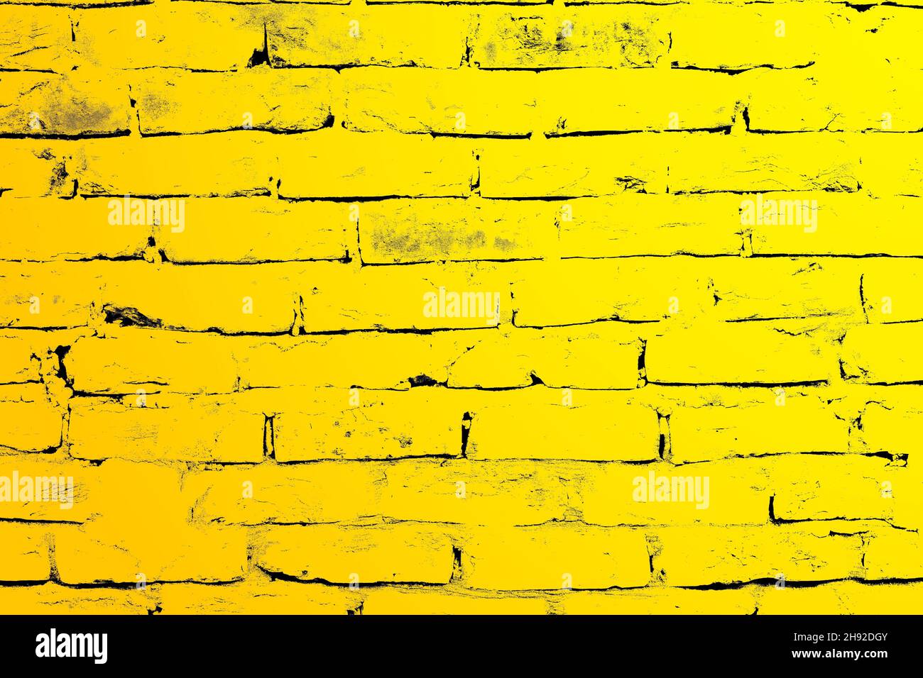 Yellow brick wall pattern texture for background Stock Photo - Alamy