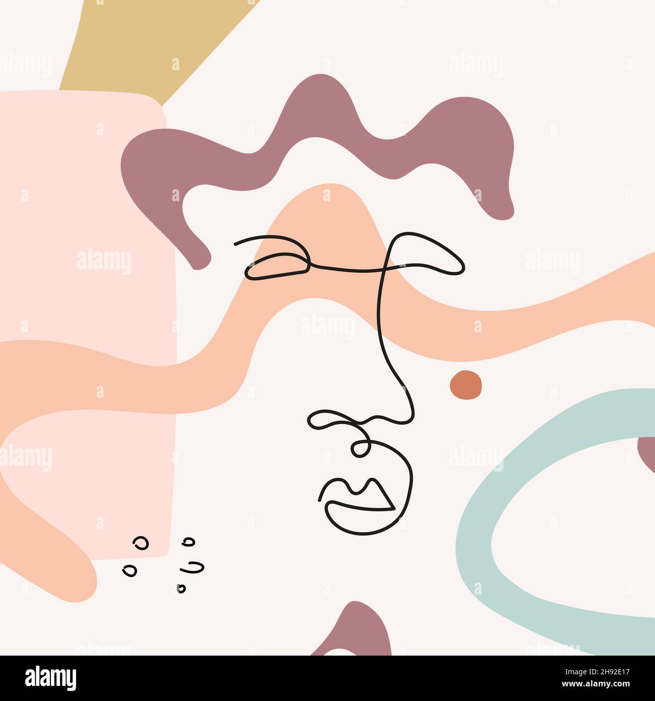 Geometric graphic portrait Stock Vector Images - Alamy