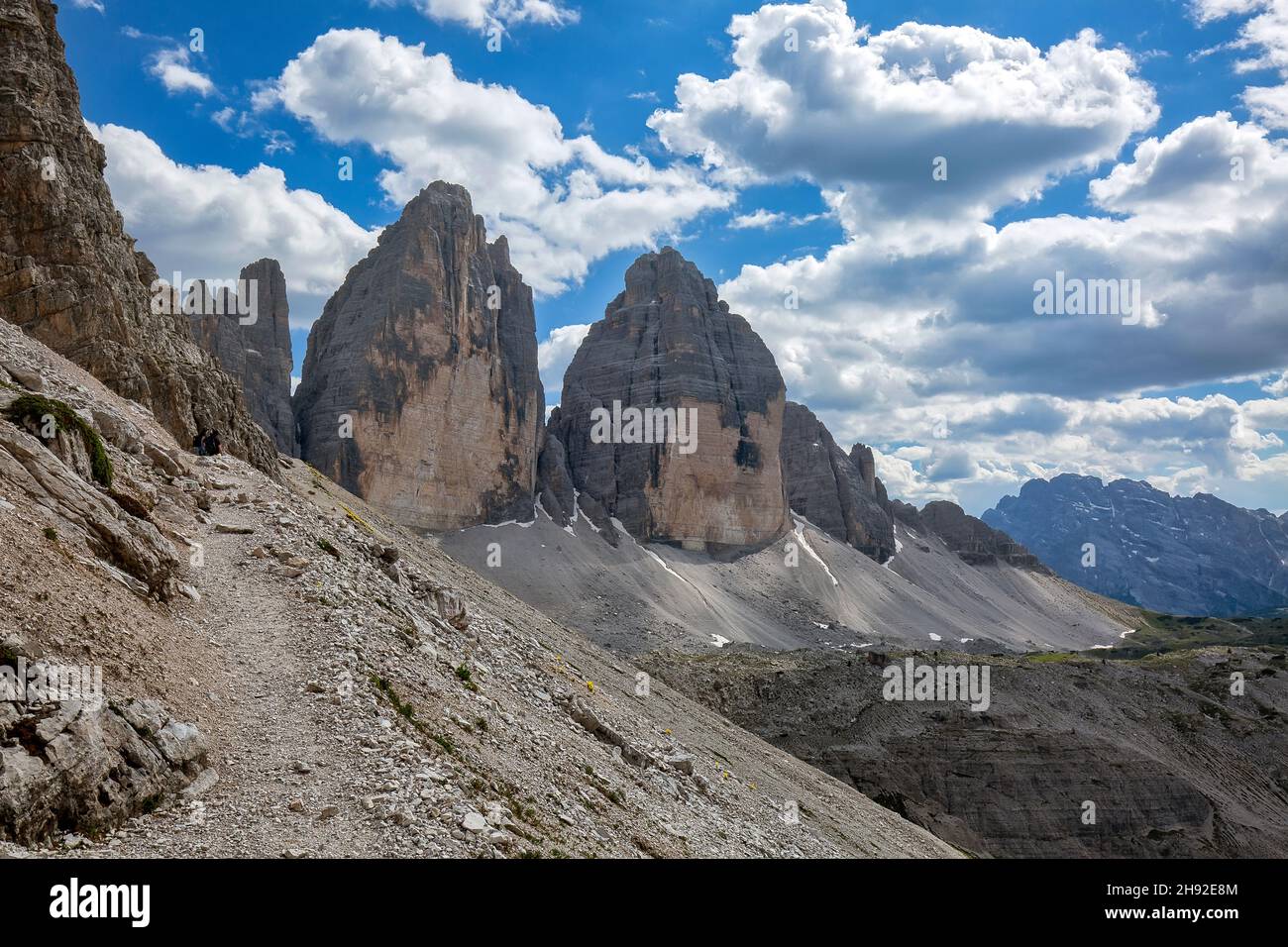 Beautiful summertime scenery in Tre Cime di Lavaredo National park in ...