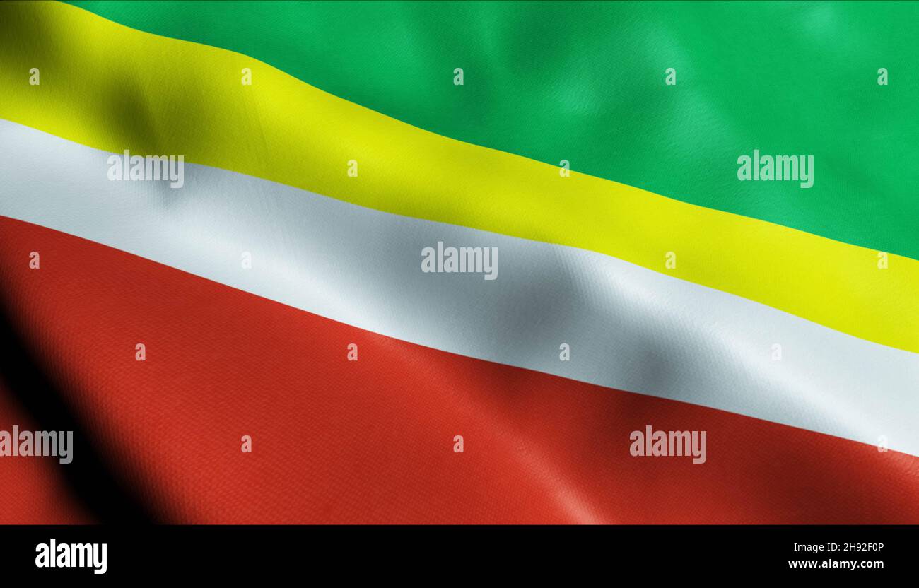 3D Illustration of a waving Poland city flag of Lubon Stock Photo - Alamy