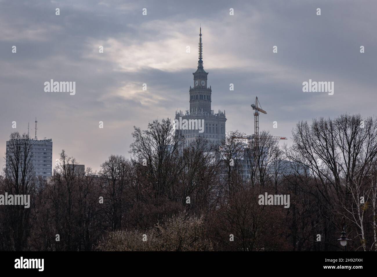 Palace of Culture and Science building in Warsaw center, capital of ...