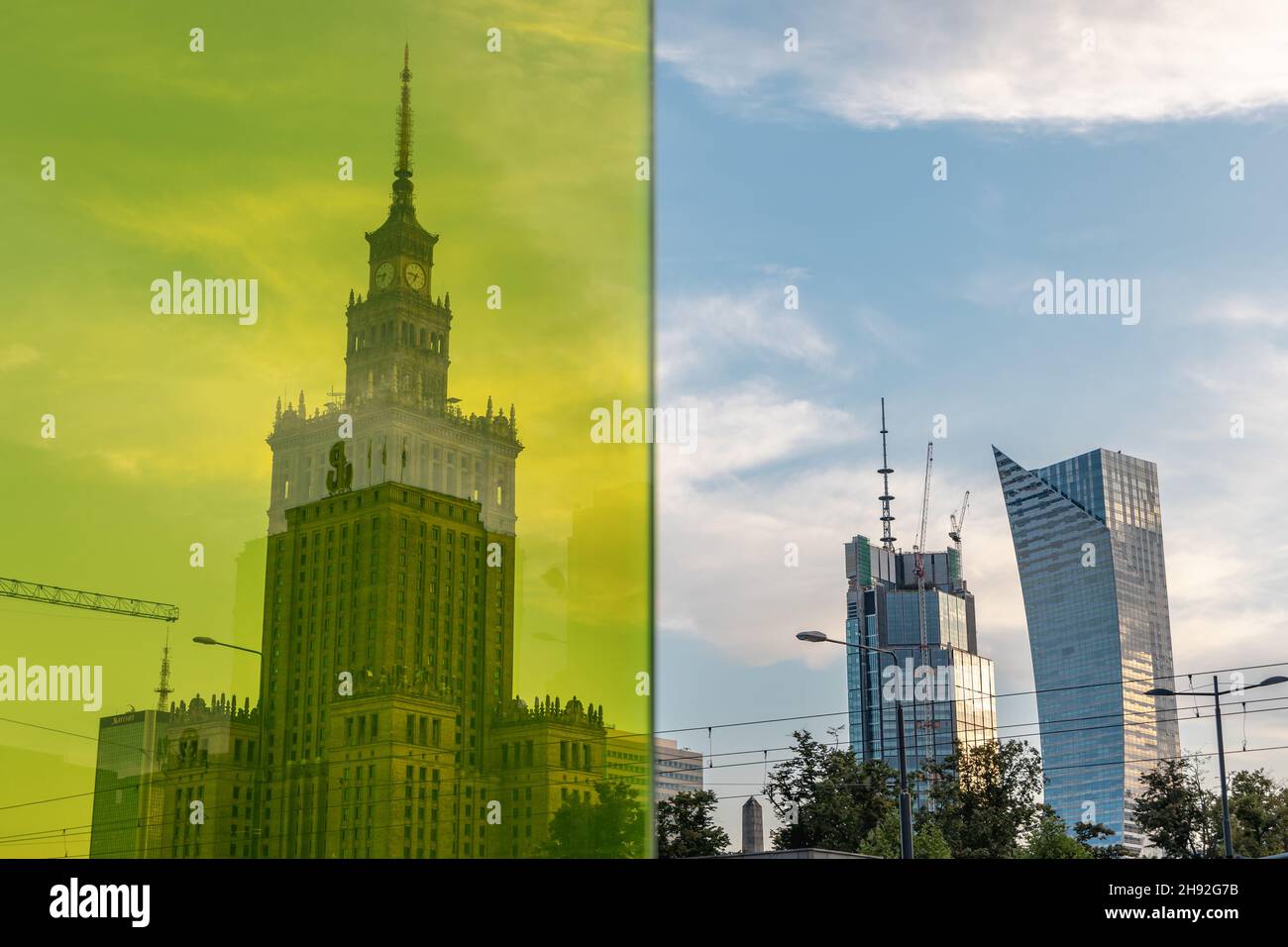Palace of Culture and Science building in Warsaw center, capital of ...