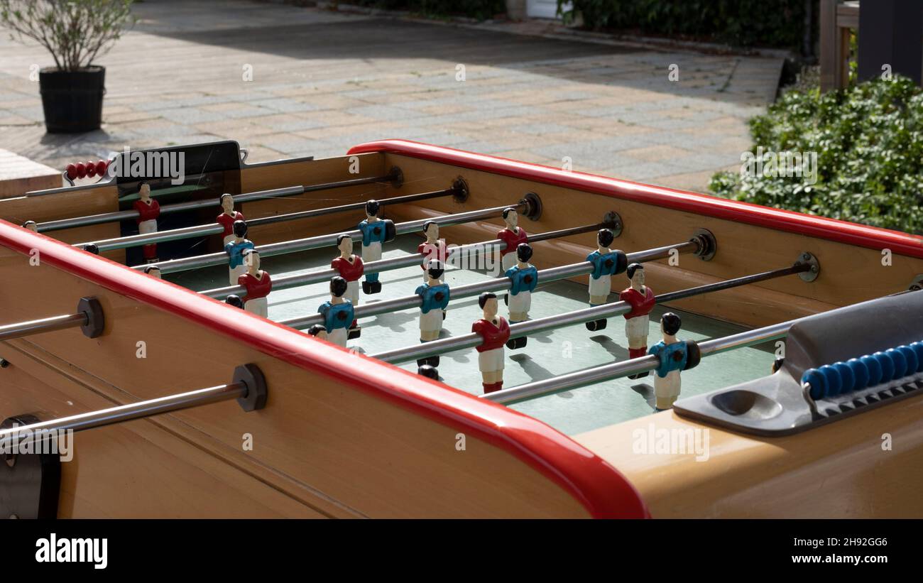 Retro football table hi-res stock photography and images - Alamy