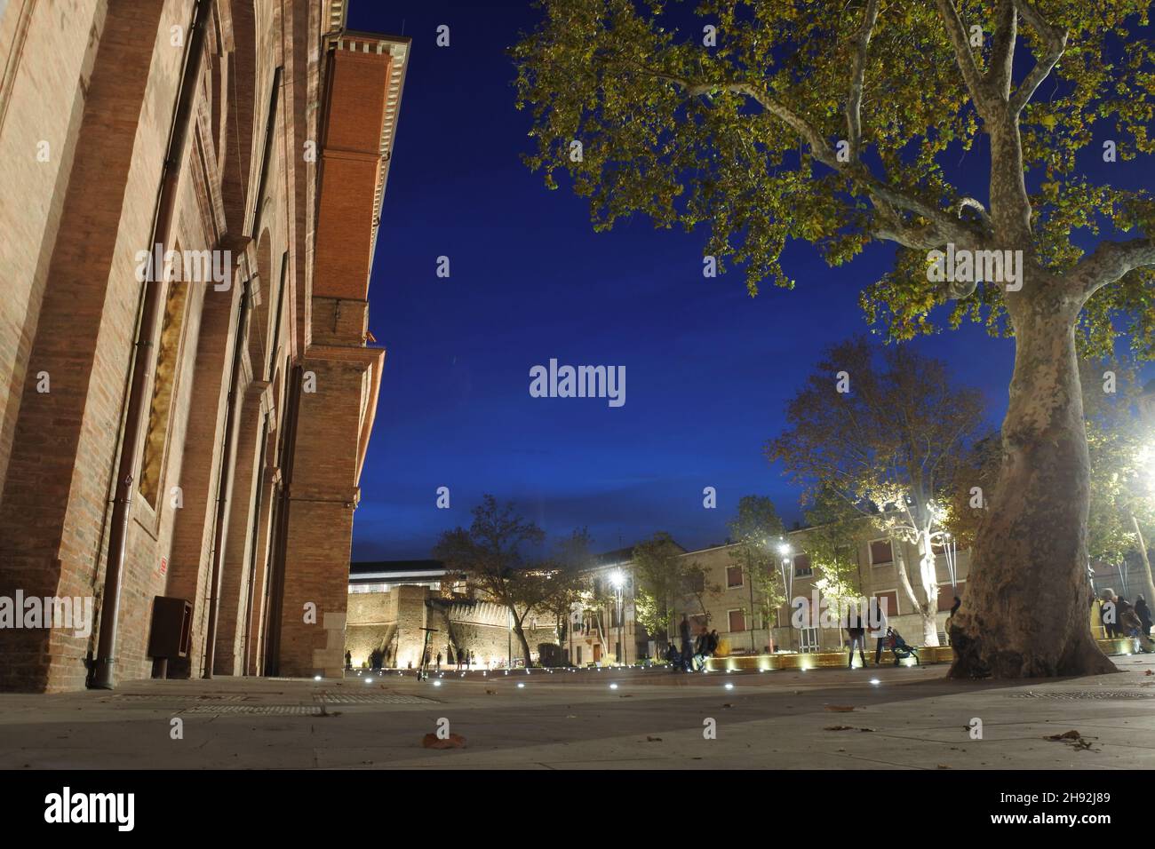 beautiful images of the city of rimini by night. The historic center of ...