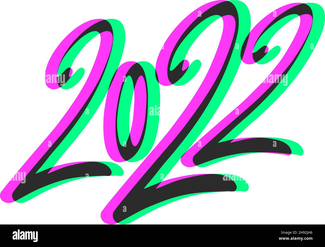 New year 2022 symbol Stock Vector Image & Art - Alamy