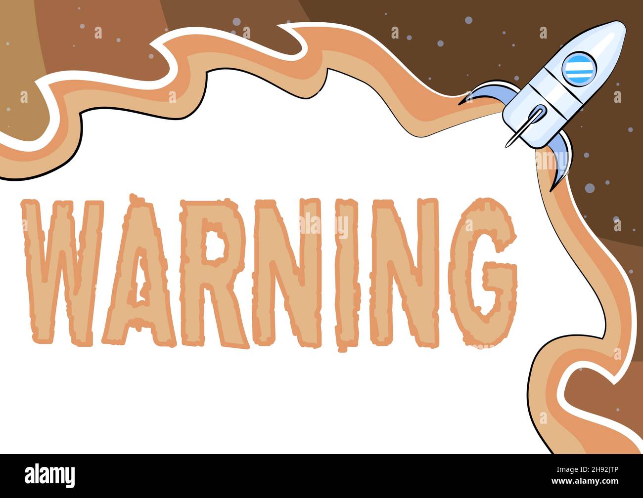 Sign displaying Warning. Business approach Advice Sign for possible ...