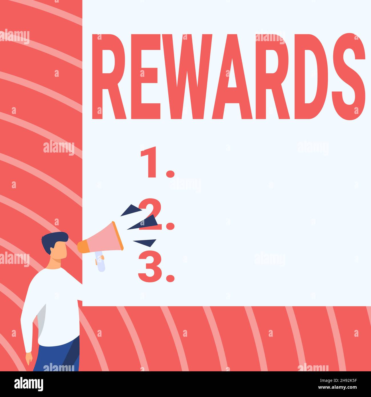 Handwriting text Rewards. Business idea Given in recognition of service ...