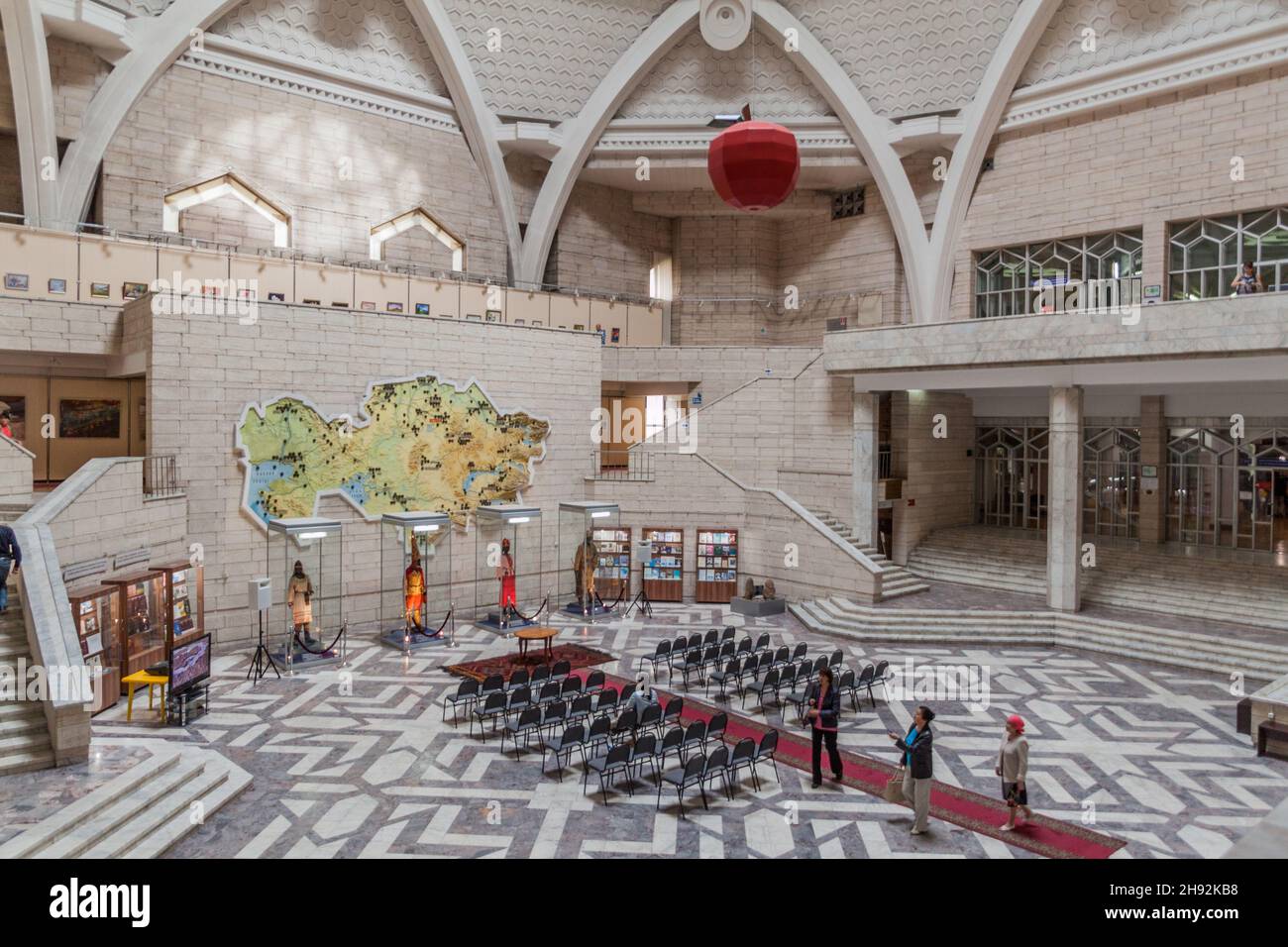 ALMATY, KAZAKHSTAN - MAY 31, 2017: Interior of the Central State Museum ...