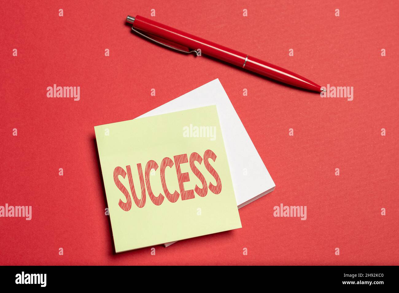 Text sign showing Success. Conceptual photo accomplishment aim purpose ...