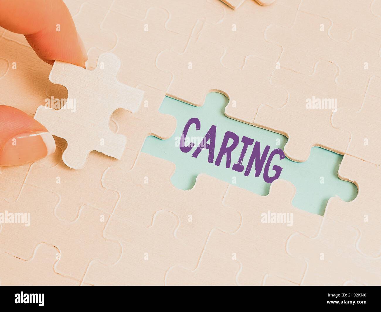 Inspiration showing sign Caring. Word Written on practice of looking ...