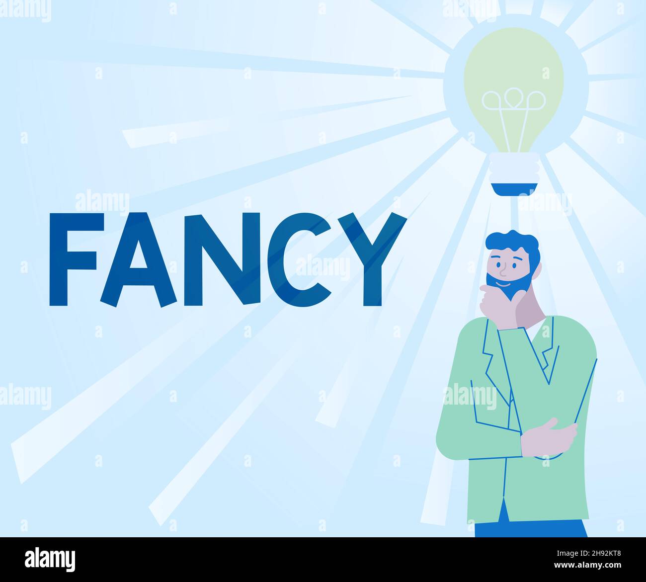 Hand writing sign Fancy. Conceptual photo a feeling of liking or ...