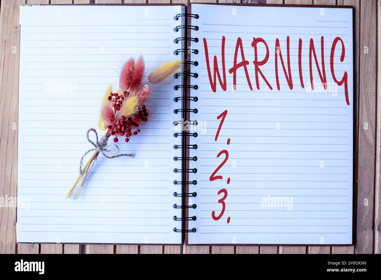 Sign displaying Warning. Conceptual photo Advice Sign for possible ...