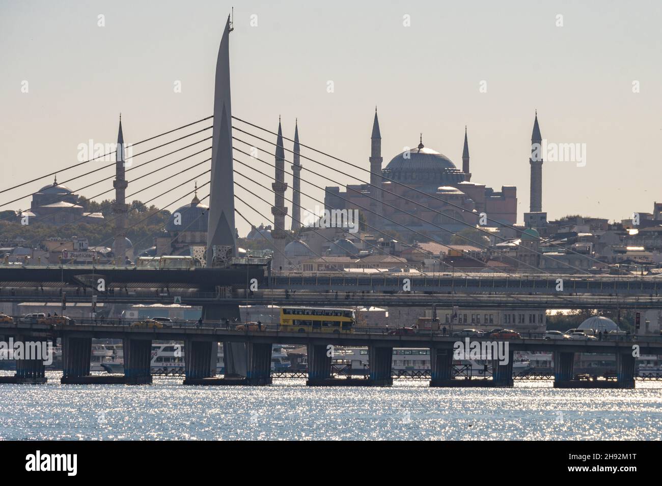 Historical Peninsula and Golden Horn in Istanbul, Turkey Stock Photo ...