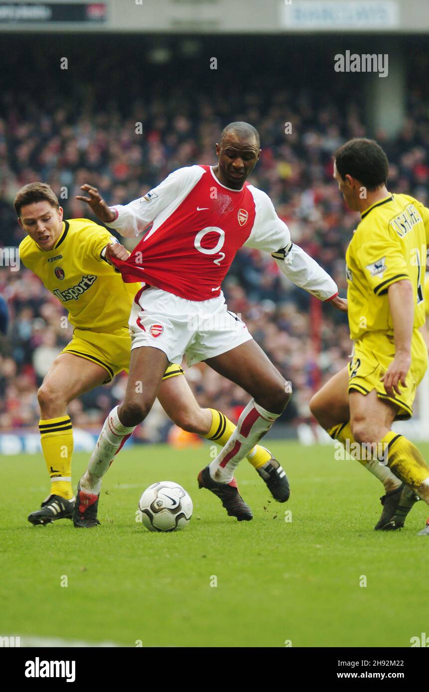 Arsenal v Charlton february 2004 Stock Photo - Alamy