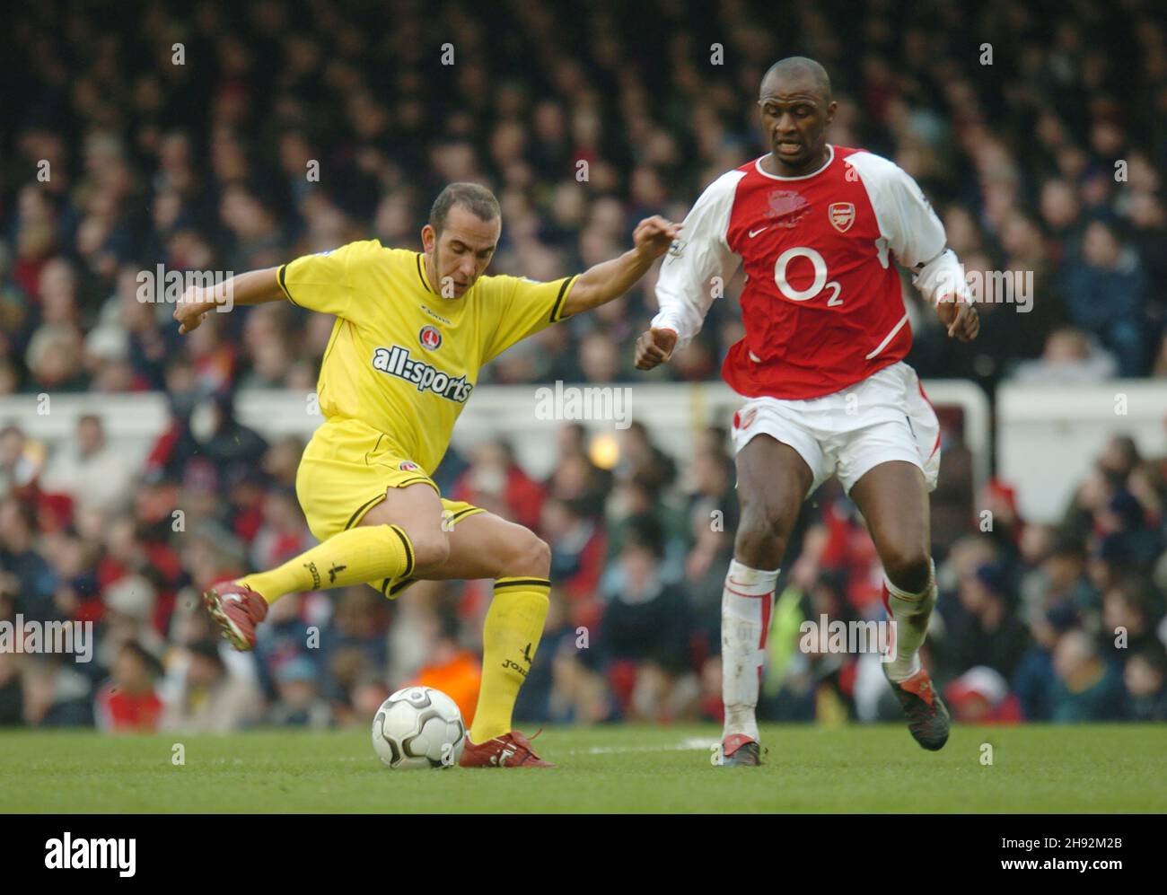 Arsenal v Charlton february 2004 Stock Photo - Alamy