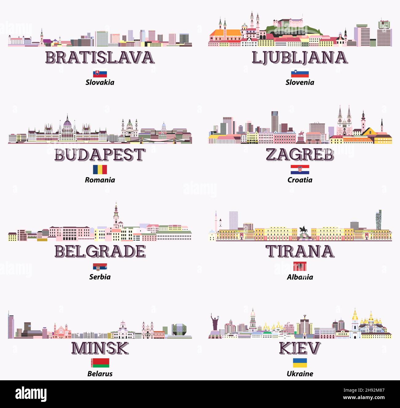 Cityscapes of europe Stock Vector Images - Alamy