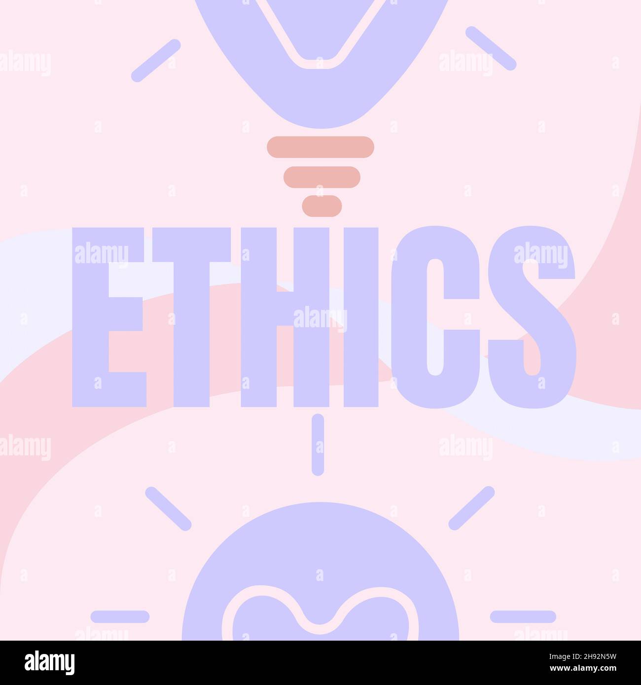 Handwriting text Ethics. Word Written on the moral philosophy or code ...