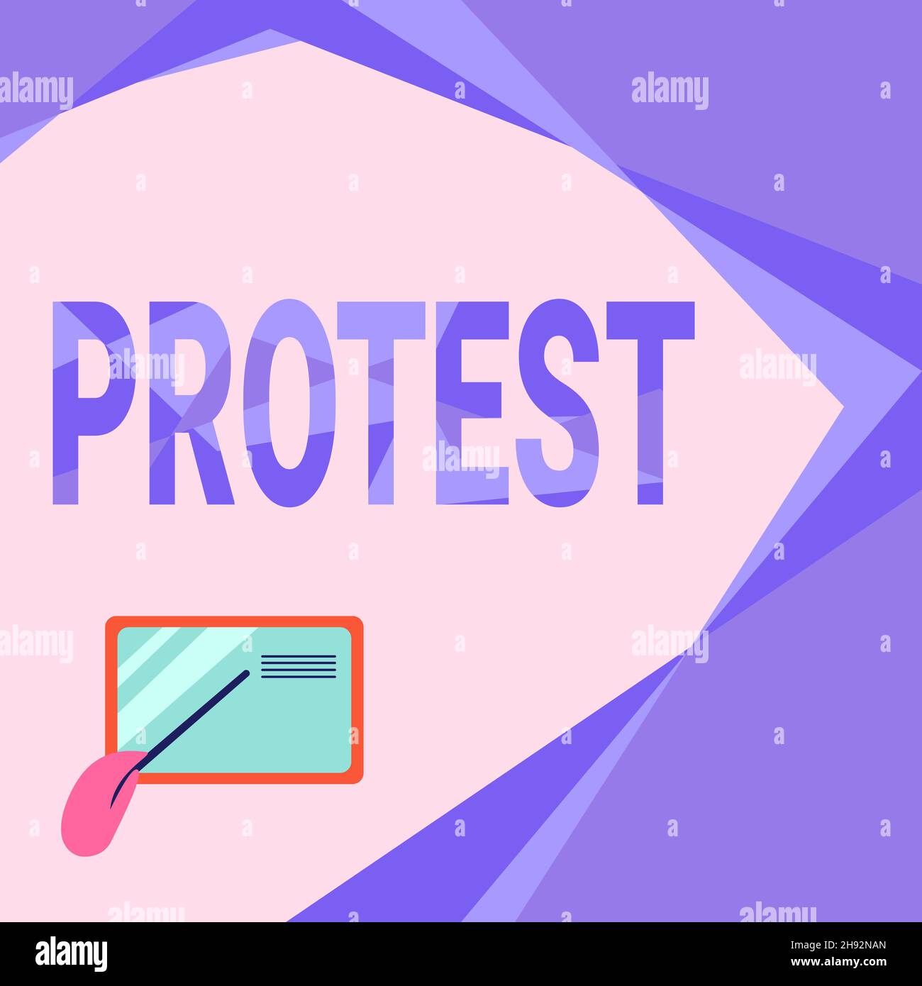 Hand writing sign Protest. Word for An action expressing disapproval of ...