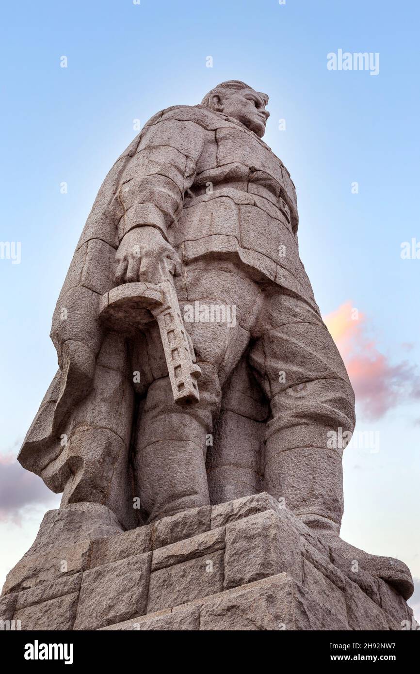 Alyosha Monument Statue Of Soviet Soldier On The Hill Plovdiv Bulgaria
