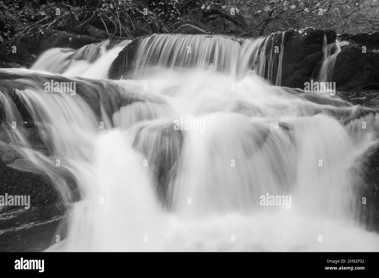 Watersmeet lynmouth Black and White Stock Photos & Images - Alamy