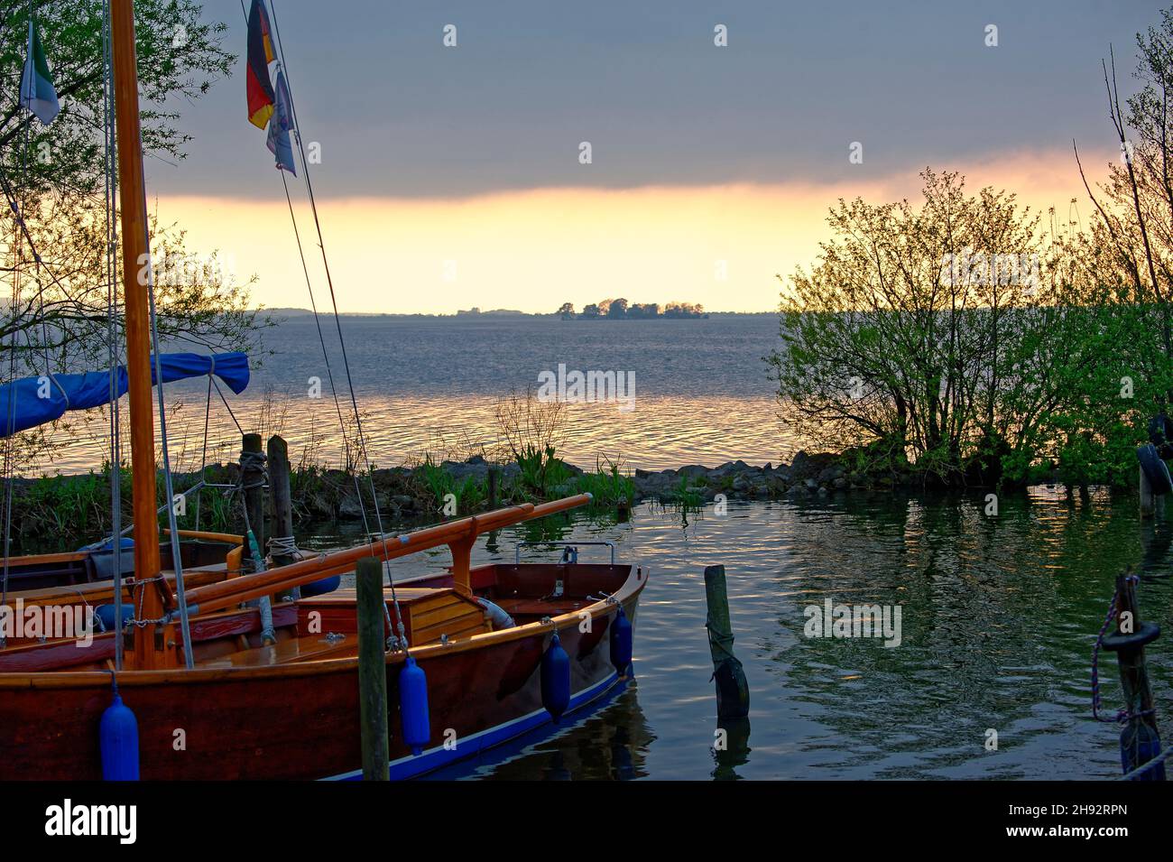 Sunset at Steinhuder Meer, Hannover ,Germany .Steinhuder Meer Nature ...