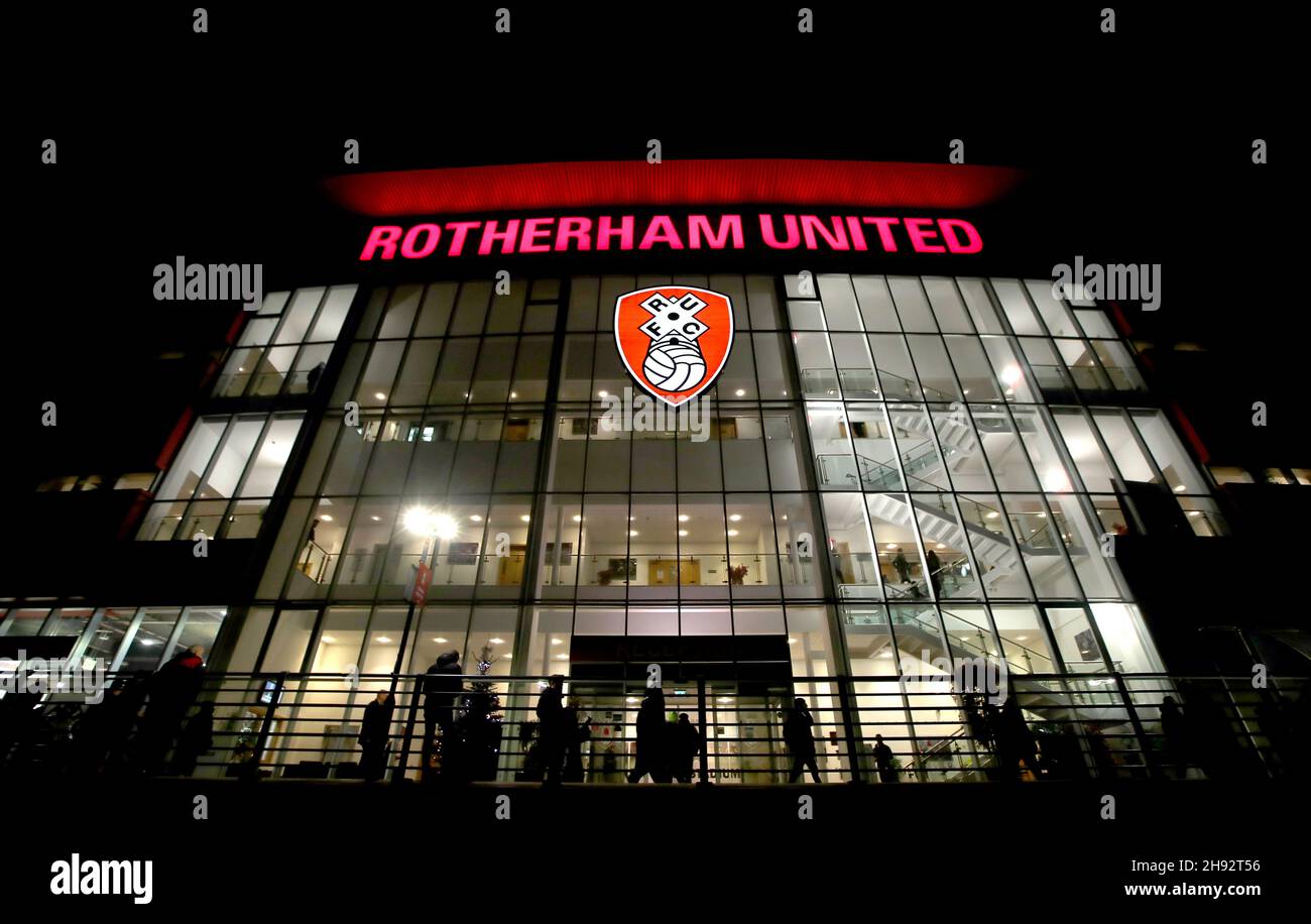 A general view of the AESSEAL New York Stadium, Rotherham. Picture date ...