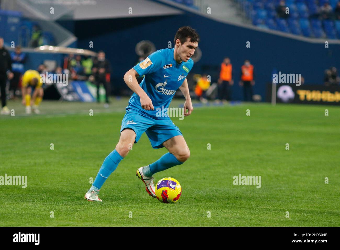 Saint Petersburg, Russia - 03 December 2021: Football. Russian Premier ...