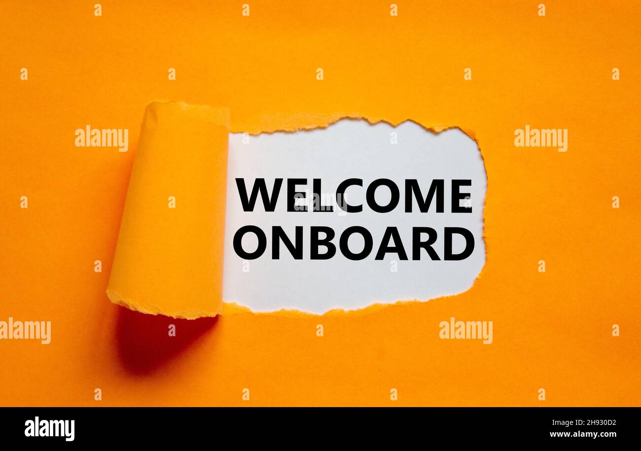 Welcome onboard onboarding symbol. Concept words Welcome onboard ...