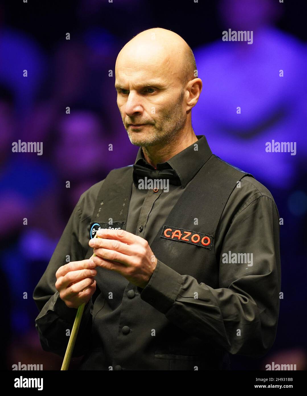 Andy Hicks during his match with Barry Hawkins on day eleven of the ...
