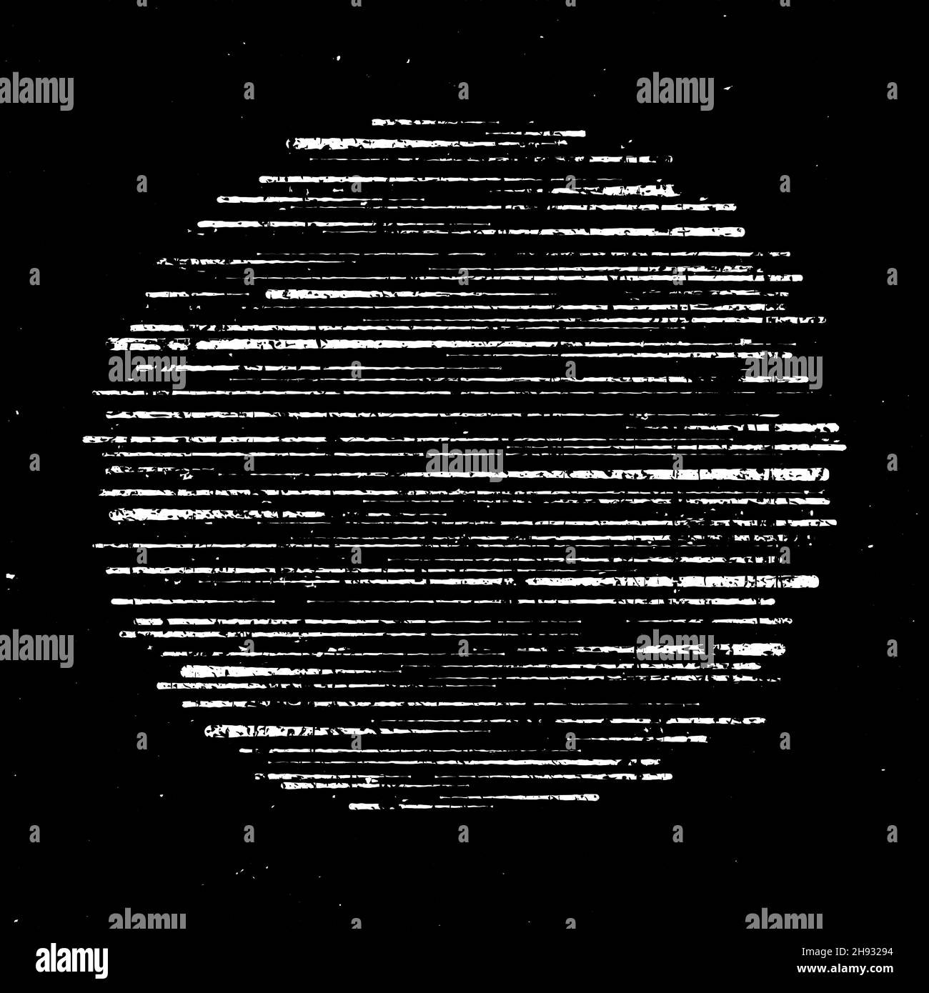 Abstract white grunge lines in circle form. Retro grunge pattern ...