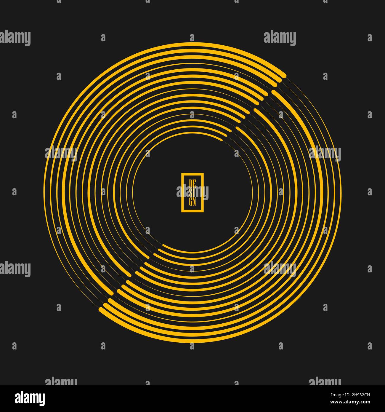 Concentric golden circles Stock Vector Images - Alamy