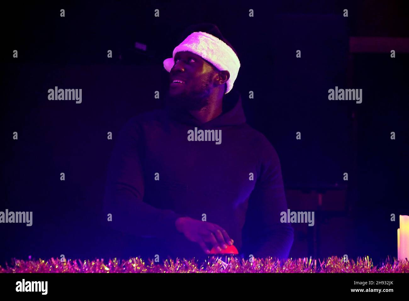 Stormzy on stage during A Very Merky Christmas, the first ever ...