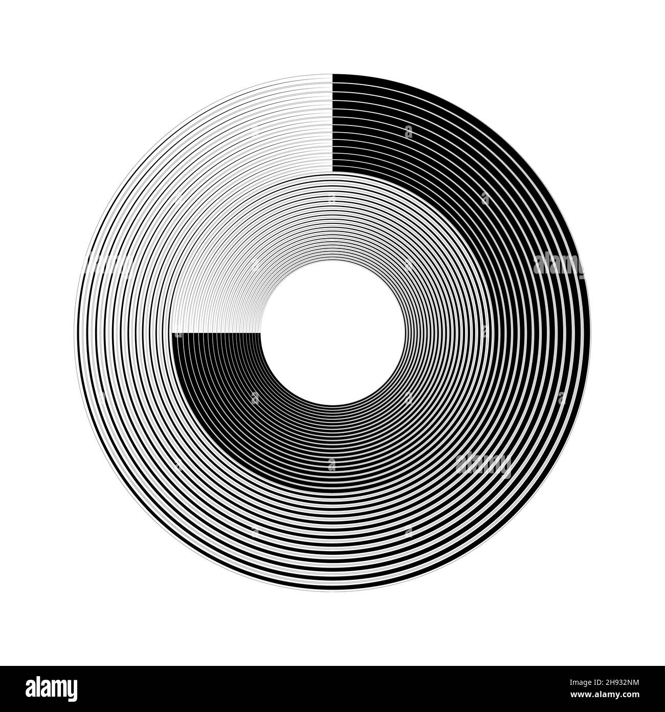 Concentric texture Black and White Stock Photos & Images - Alamy